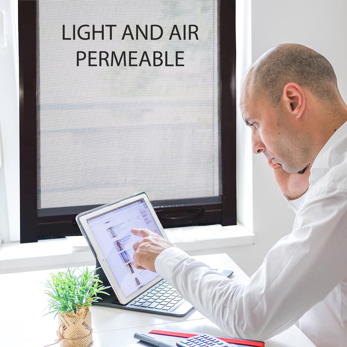 PALMAT Rolhor voor ramen Bruin 130x 160 cm | bol.com