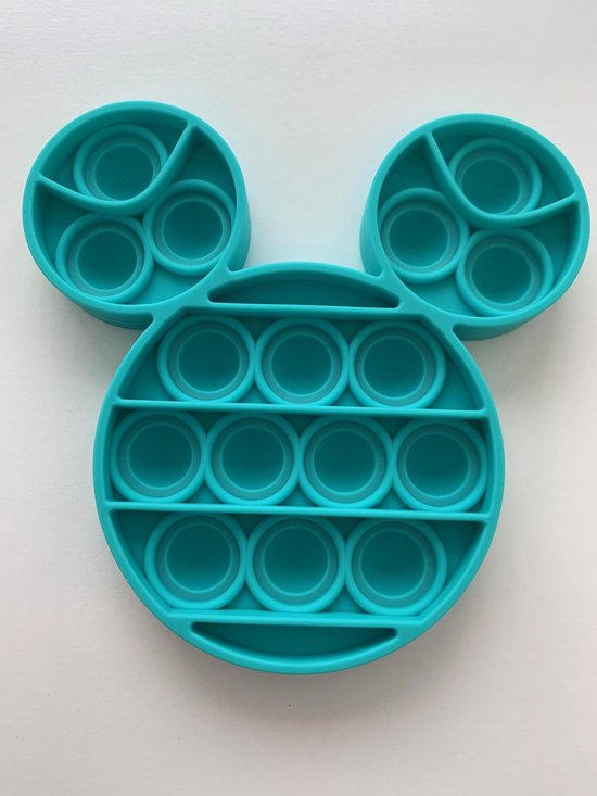 Pop Bubble - Pop it - fidget toy - Turquoise - Mickey mouse vorm ...