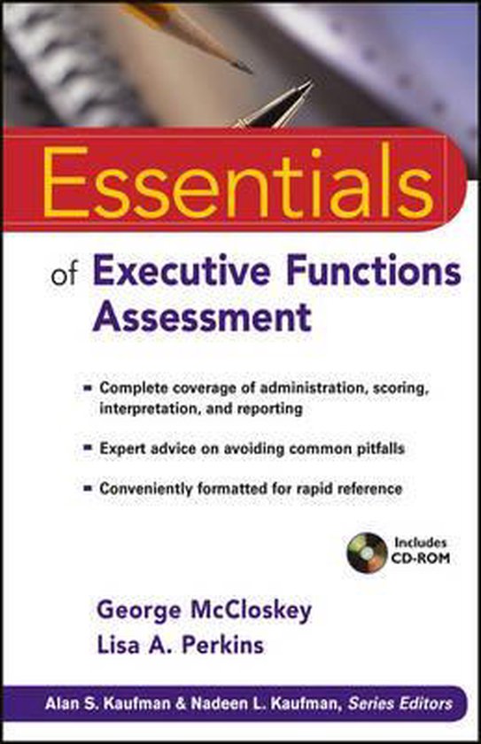 Essentials of Executive Functions Assessment | 9780470422021 | G McCloskey | Boeken | bol.com