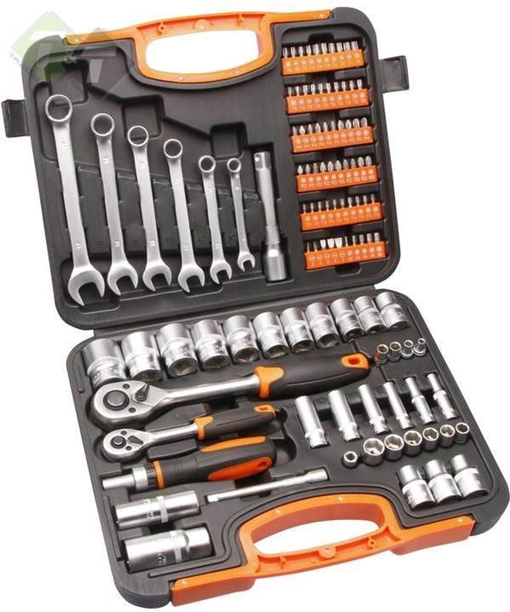 bol.com | Gereedschap set, Ratel set, 104 dlg, Doppenset ...