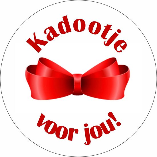 Wensetiket - Sluitzegel - Kadootje voor jou etiketten - 40 mm - 40 st | bol