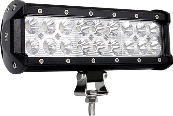 M-Tech LED Lichtbalk - Dubbele rij - rechte vorm - 54W - 3600 Lumen ...
