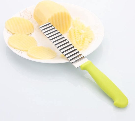 Kartelmes - 2 Stuks - Decoratiemes met Ribbels - Frietssnijder ...