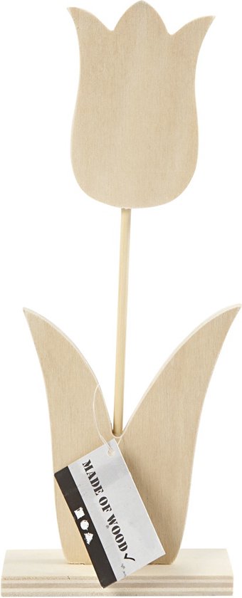 Tulp h: 23 5 cm b: 9 cm triplex 1stuk dikte 1 cm | bol.com