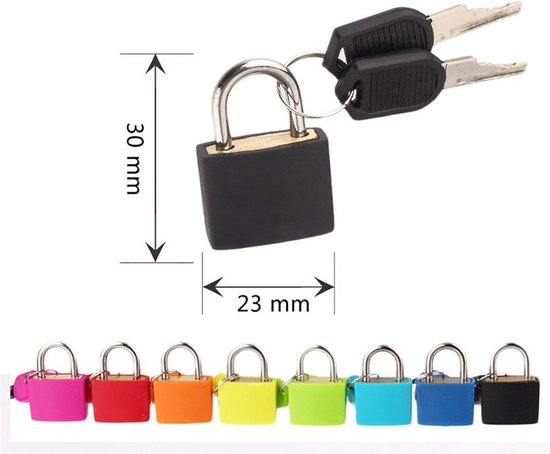 2 Stuks Mini Slotje – Blauw | bol.com