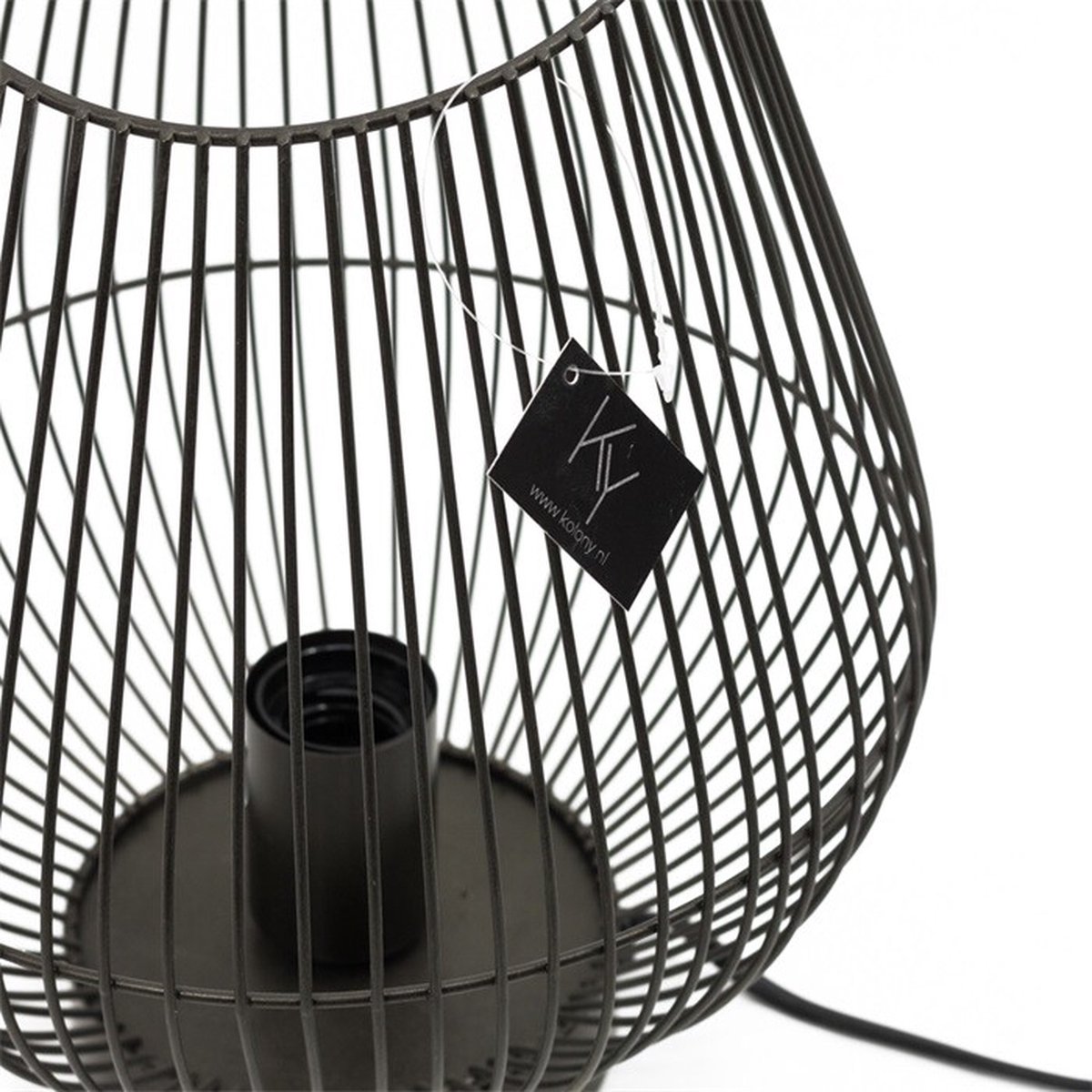 Tafellamp zwart metaal - Kolony - black - metalen tafellamp | bol.com