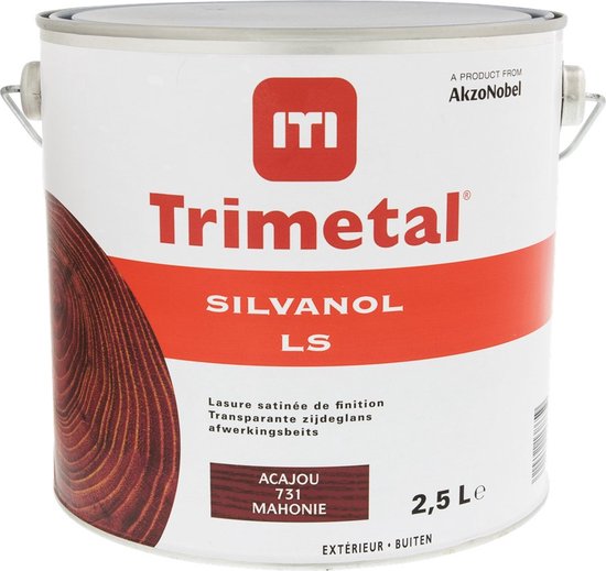 Trimetal Silvanol LS - Zijdeglans transparante 1-potsysteem beits - 731 ...