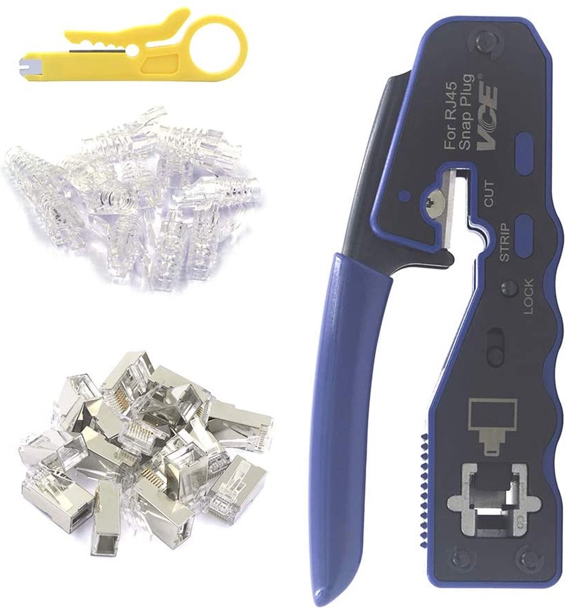 GJ670BL - Professionele Netwerk Tool - RJ45 Krimptang Netwerk Kabel ...