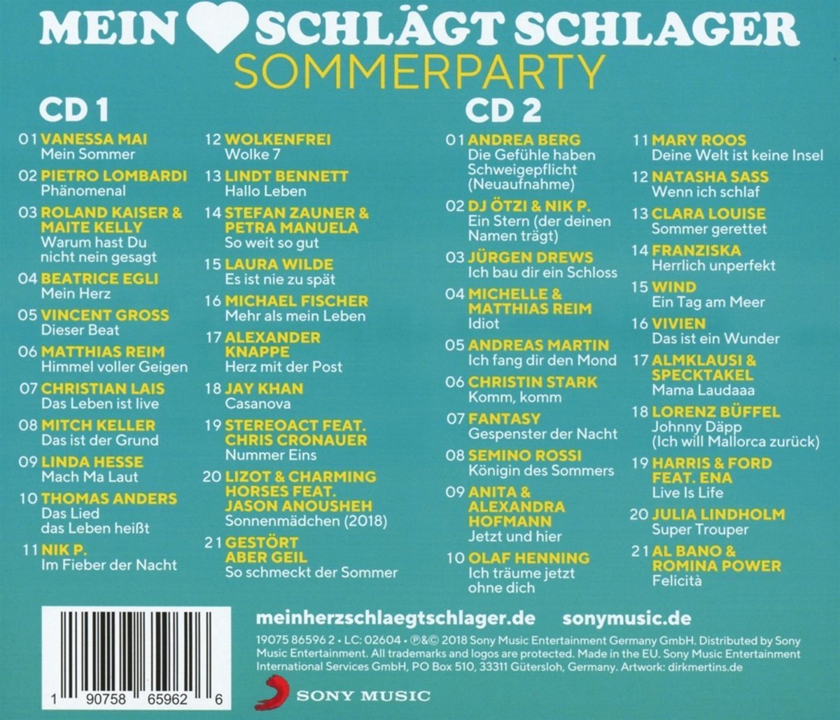 Mein Herz Schlaegt Schlager-Sommerparty, various artists | CD (album) | Muziek | bol