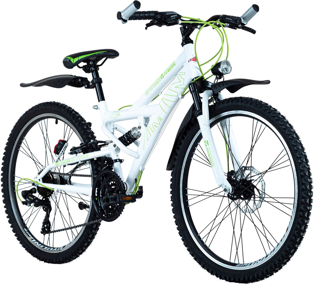 Ks Cycling Fiets Mountainbike volledig ATB 24 inch 4Masters - 36 cm ...