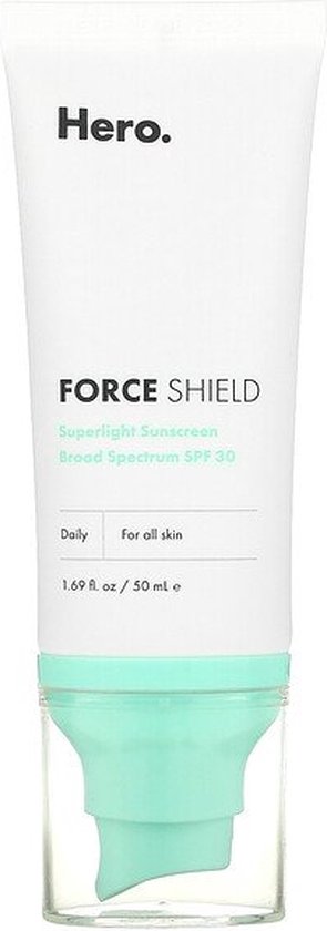 Hero Cosmetics, Force Shield, Superlight Sunscreen, SPF 30, 1.69 fl oz ...