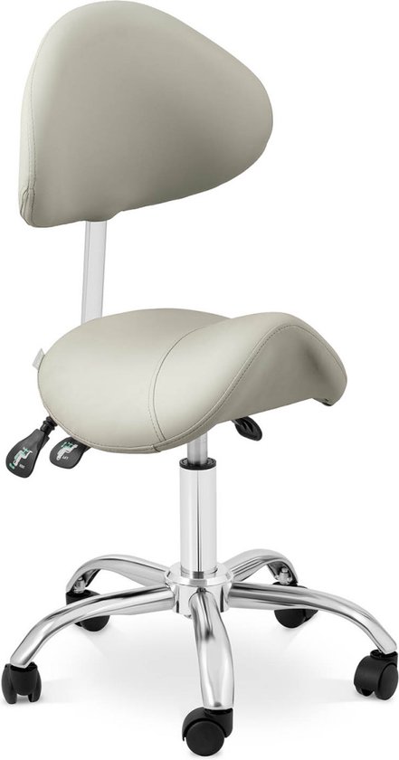 physa Zadel stoel PHYSA MANNHEIM GRAY - Grijs, zilver - In hoogte ...