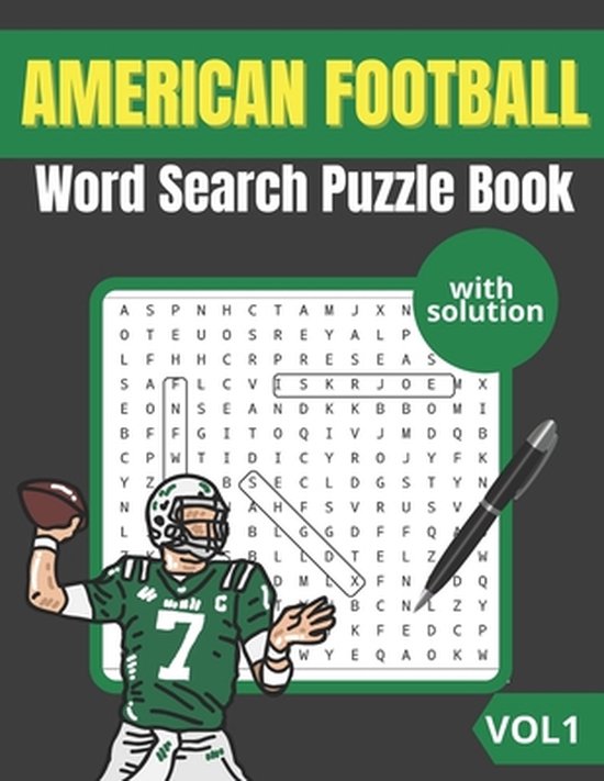 American Football Word Search Puzzle Book: Word Search Puzzle Book For ...