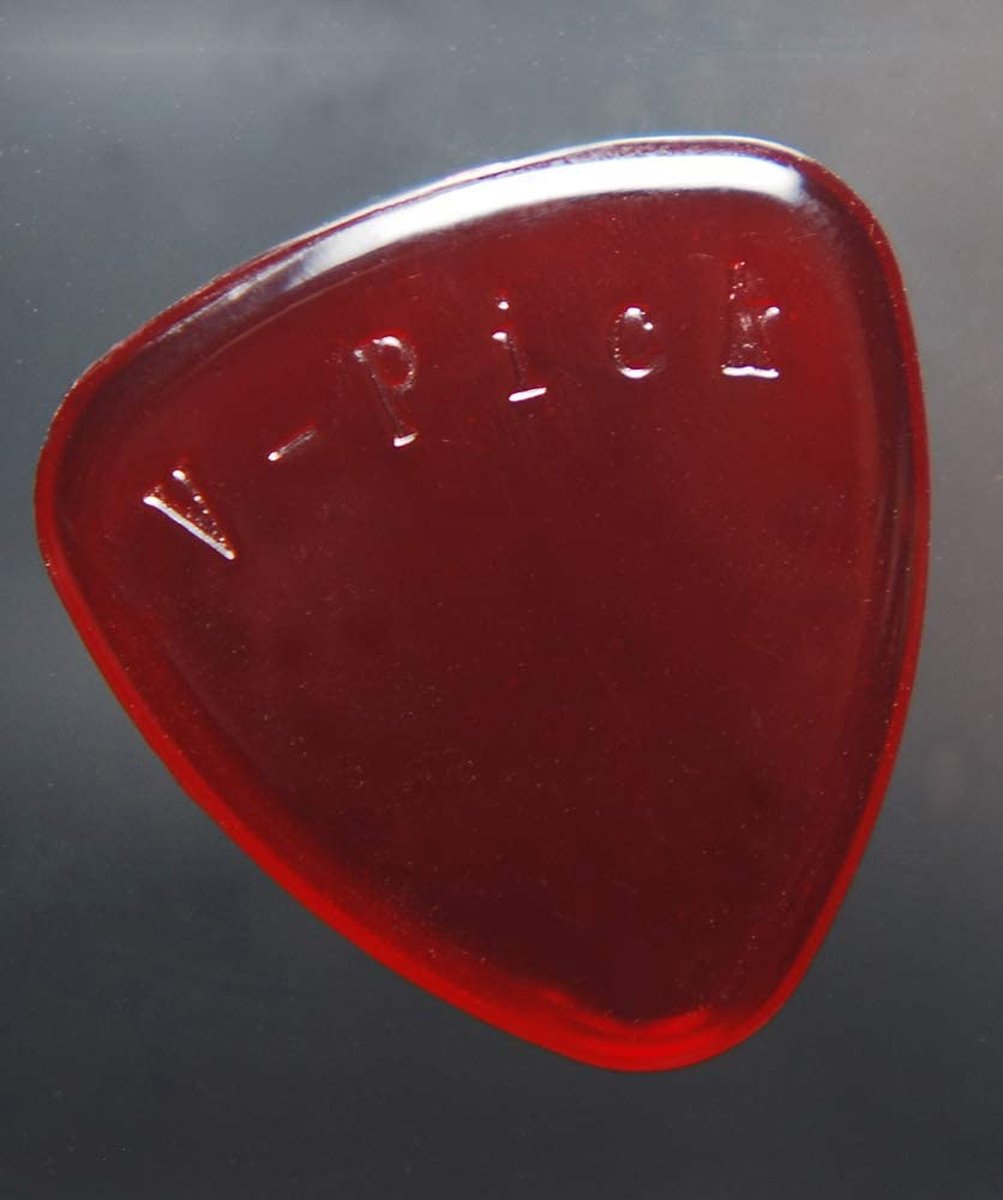 V-Picks - Freakishly Large Round Ruby Red - Plectrum - 3.00 mm | bol