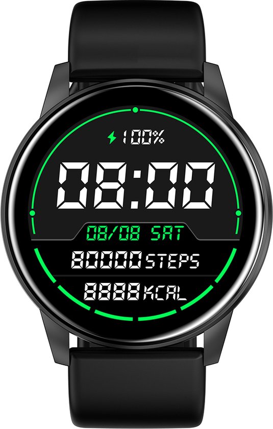 Tijdspeeltgeenrol smartwatch dames heren kinderen - Rond - Smartwatch ...