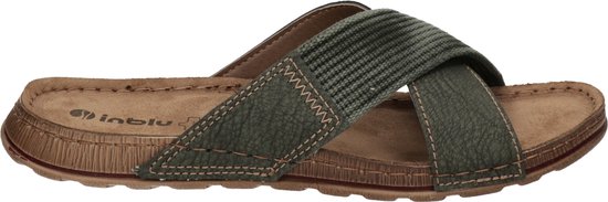 Inblu heren slipper - Kaki - Maat 43 | bol