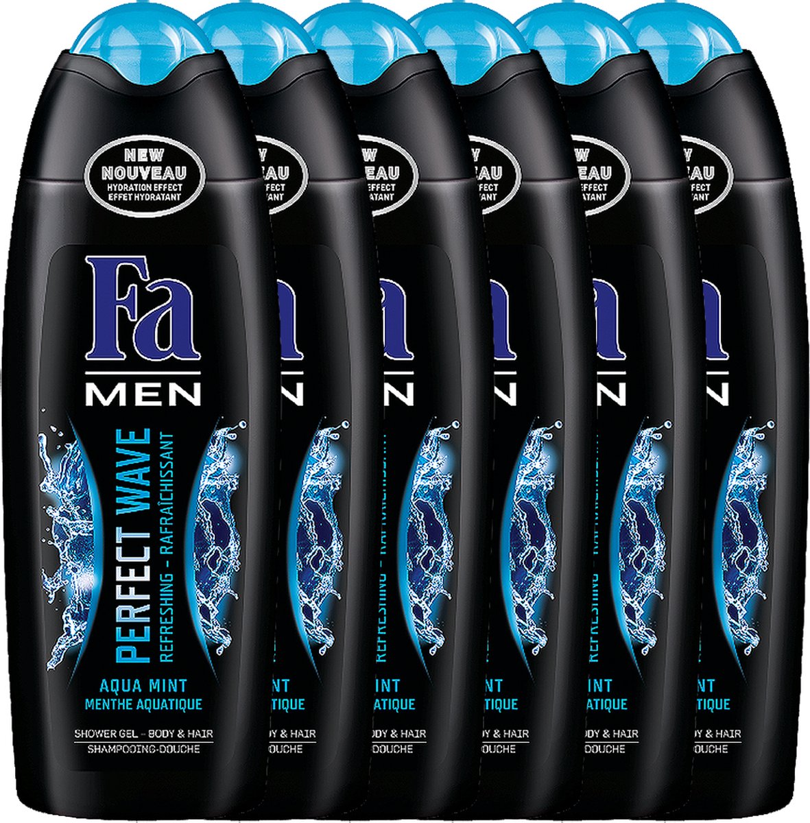 FA - 2 in 1 Douchegel - Perfect Wave 6 x 250 ml | bol.com