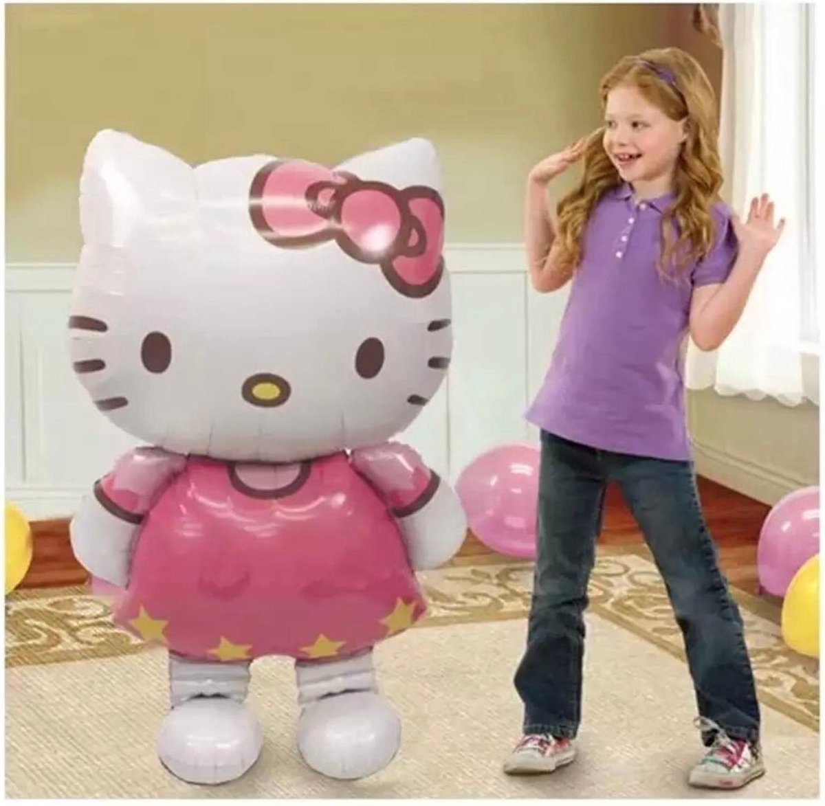 Hello Kitty Folie Ballon XL GROOT - 116 x 68 CM Verjaardag Partij ...