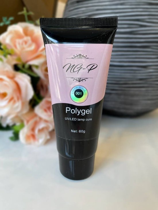 NG-P Polygel clear 001 (60gram) | bol