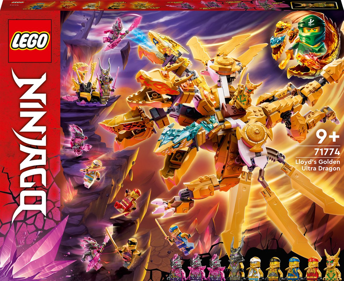 LEGO NINJAGO Lloyds Gouden Ultra Draak - 71774 | bol.com