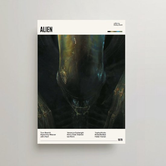 Alien Poster - Minimalist Filmposter A3 - Alien 1979 Movie Poster ...