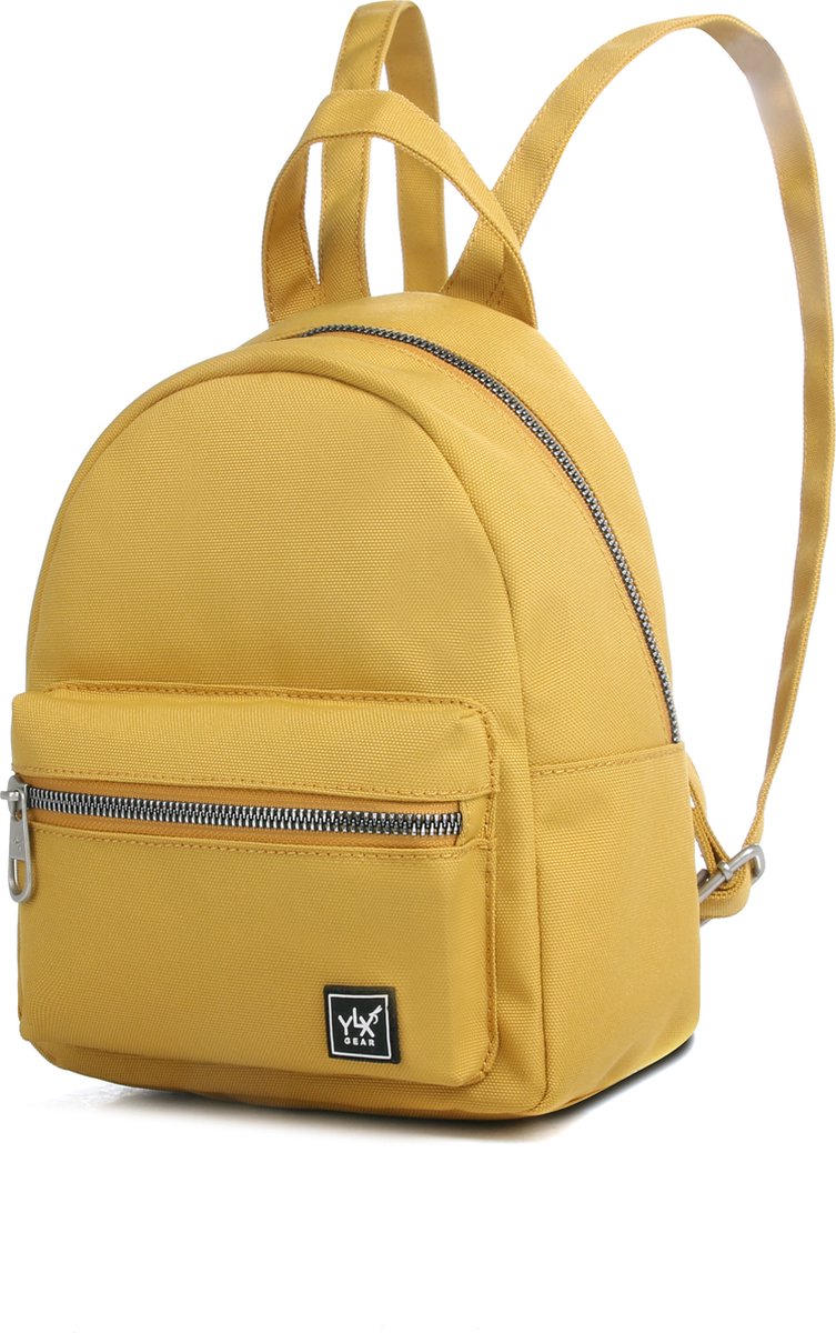 YLX Mini Backpack voor dames. Oker geel. Recycled Rpet materiaal ...