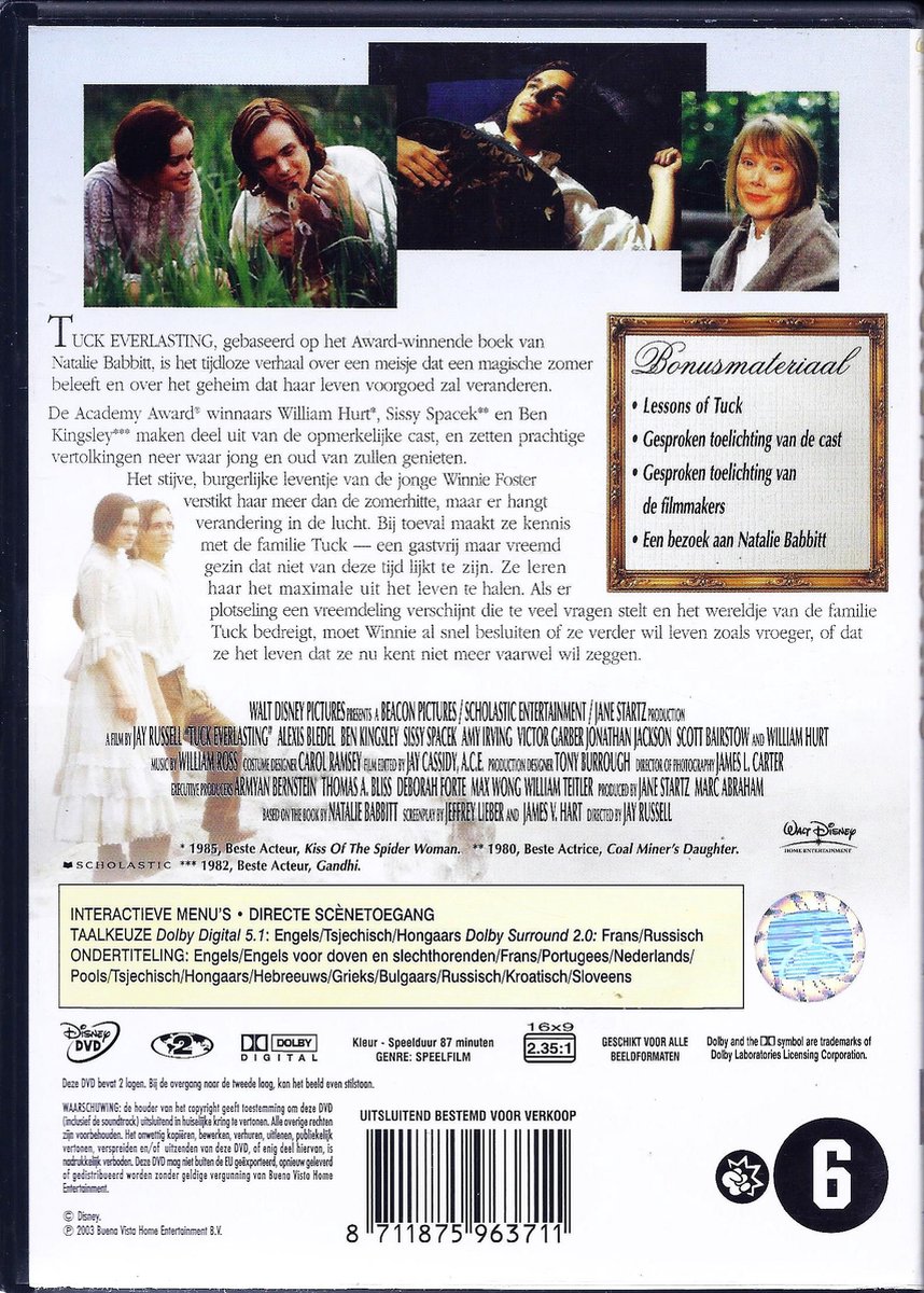 Tuck Everlasting (Dvd), Jonathan Jackson | Dvd's | bol.com