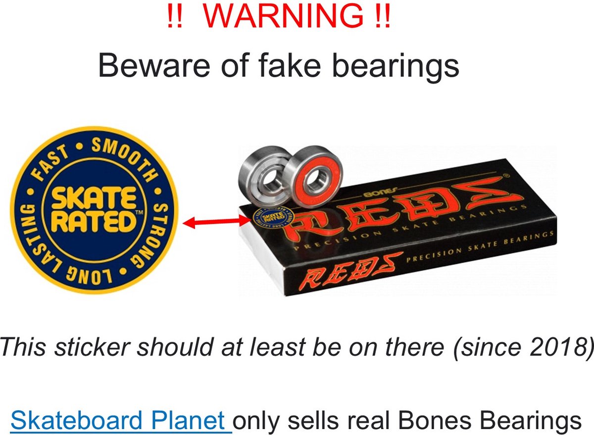 Bones Reds Lagers 608 RS 8mm x 22 mm x 7 mm | bol.com