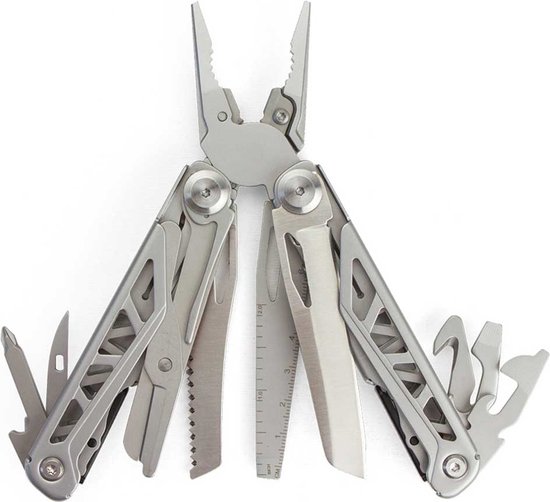 Society Paris - Multitool Tang met 15 functies - RVS - Luxe geschenkbox | bol