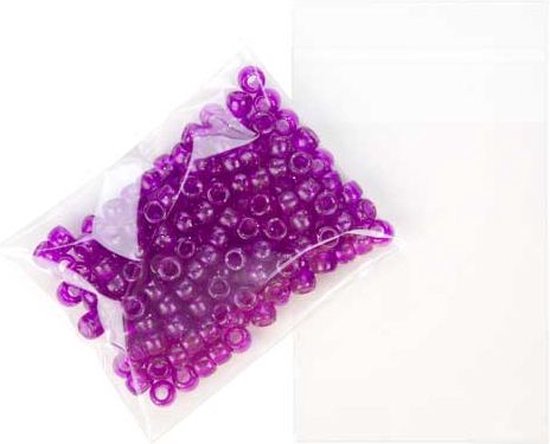 Plastic Zakken 8.7x11.3cm Transparant en Hersluitbaar (100 stuks) | bol