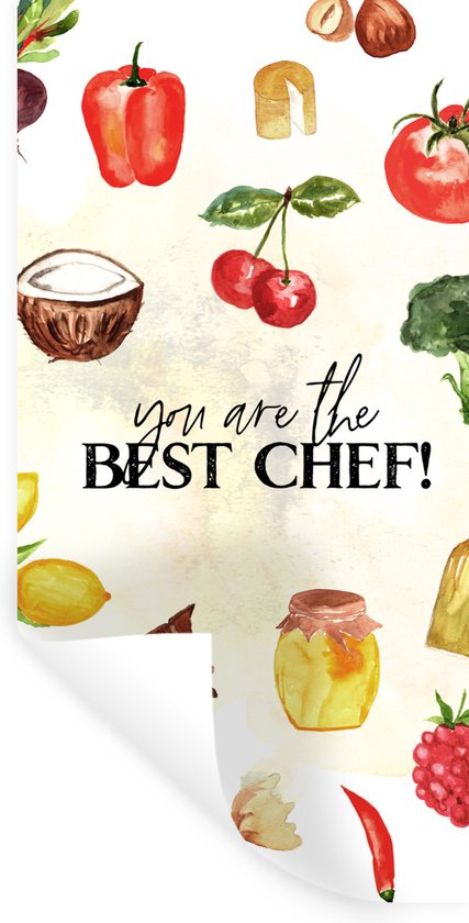 Muurstickers - Sticker Folie - You are the best chef - Beste kok - Chef ...