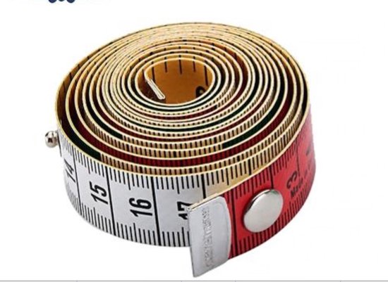 Deluxe Meetlint 150 cm met Drukknoop - 60 inch - Flexibel - Lintmeter ...