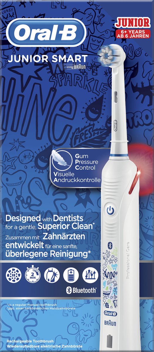 Oral B Junior Elektrische Tandenborstel Wit bol
