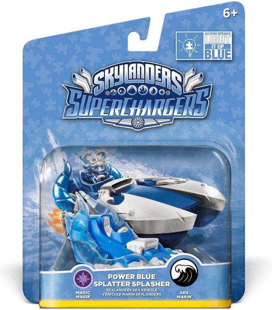 Skylanders SuperChargers - Vehicle - Power Blue Gold ruscher. | bol