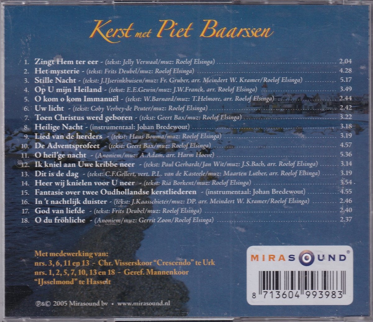 Kerst met Piet Baarssen uit Urk m.m.v. Chr. Visserskoor Crescendo - Urk en Geref.... | bol.com