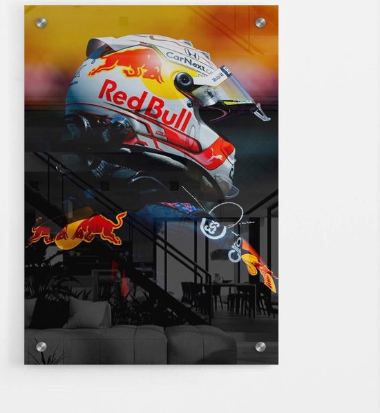 Max Verstappen Formule 1 Red Bull Racing | 40x60 cm | Formule 1 | peinture sur Glas | bol.com
