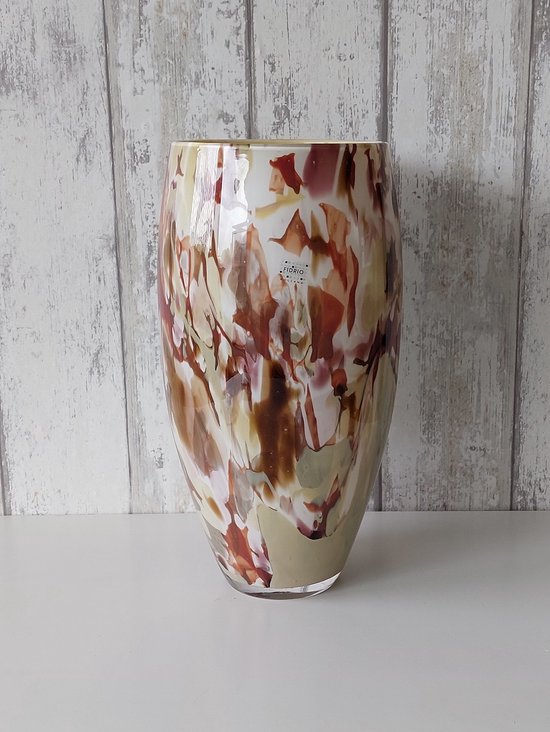 Vaas - Fidrio Earth - model Oval - glazen vaas - decoratie woonkamer ...