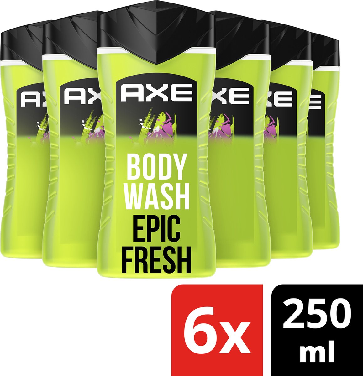 Axe 3-in-1 Douchegel - Epic Fresh - 6 x 250 ml | bol