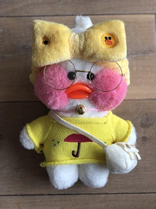 Paper duck-knuffel eend-lala eend-tiktok-3 kleuren | bol.com