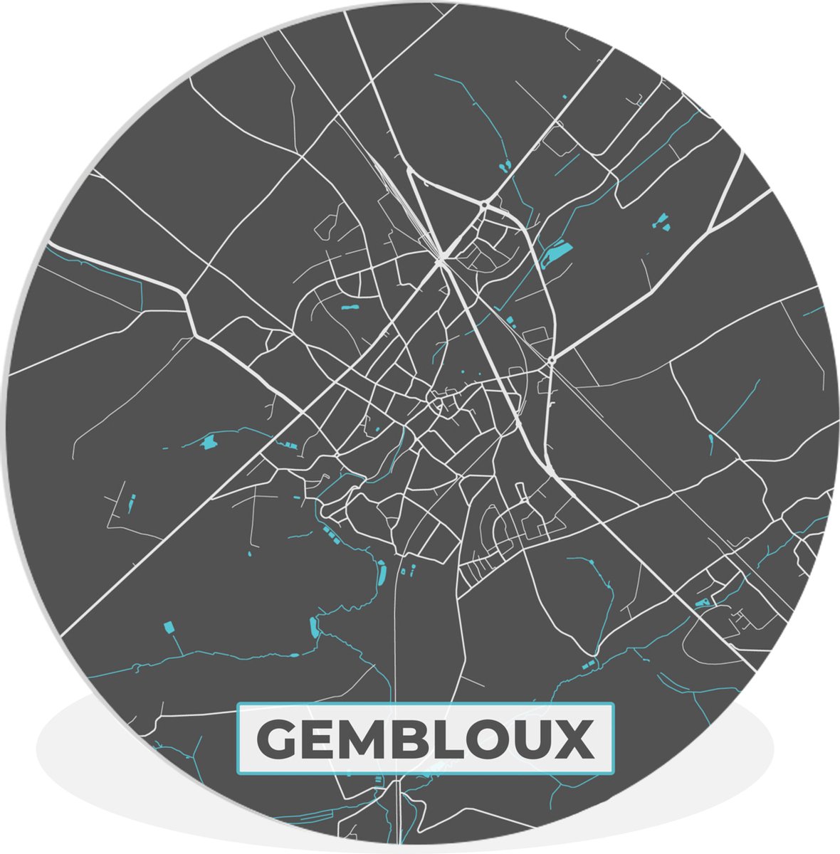 Wall Circle - Wall Circle Inside - België - Gembloux - City Map - Map ...