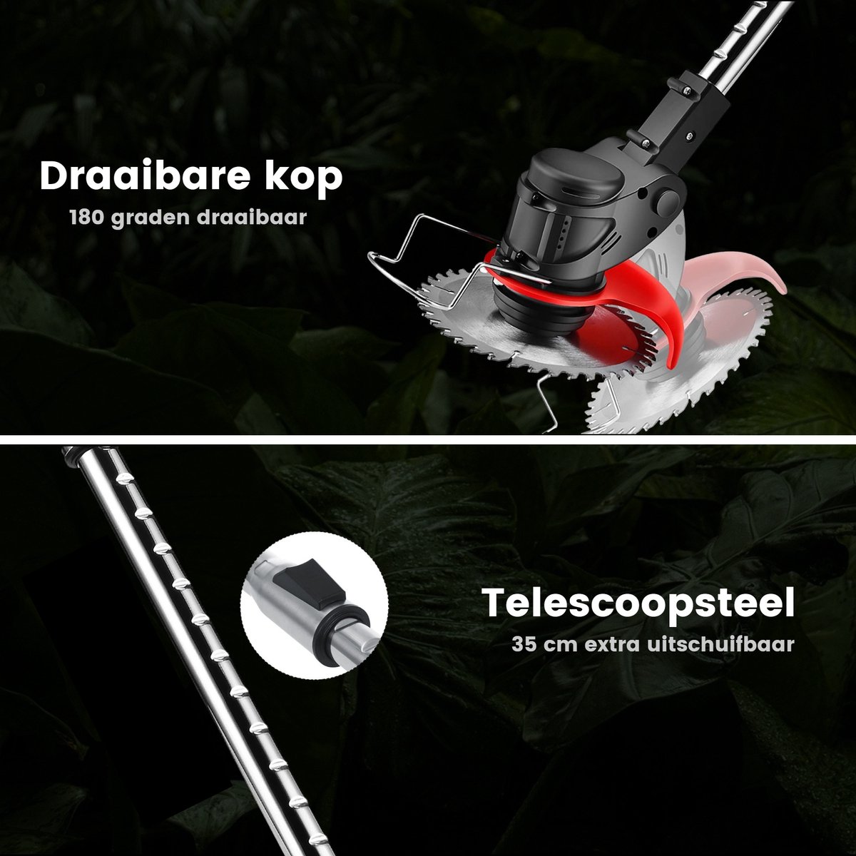 Kantenmaaier met accu – Kantensnijder - Bosmaaier – Grastrimmer ...