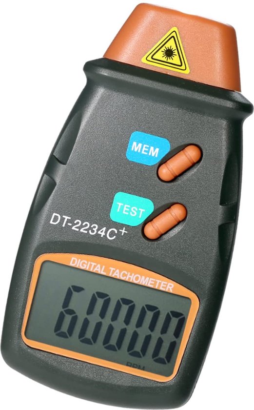 Digitale toerentalmeter, handheld fotosnelheidsmeter, laser ...
