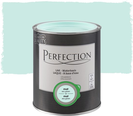 Perfection Lak Mat - Sea Green - 0,75 liter | bol
