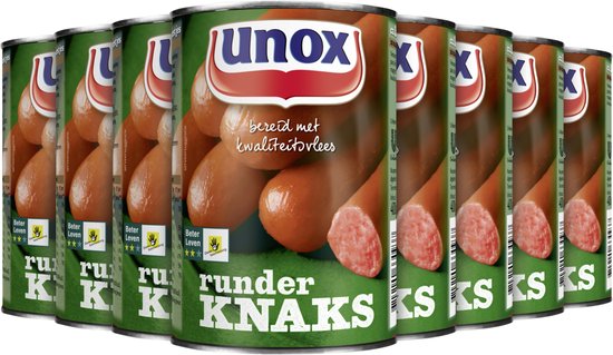 Unox Knaks Runder - 12 x 400 g - voordeelverpakking | bol