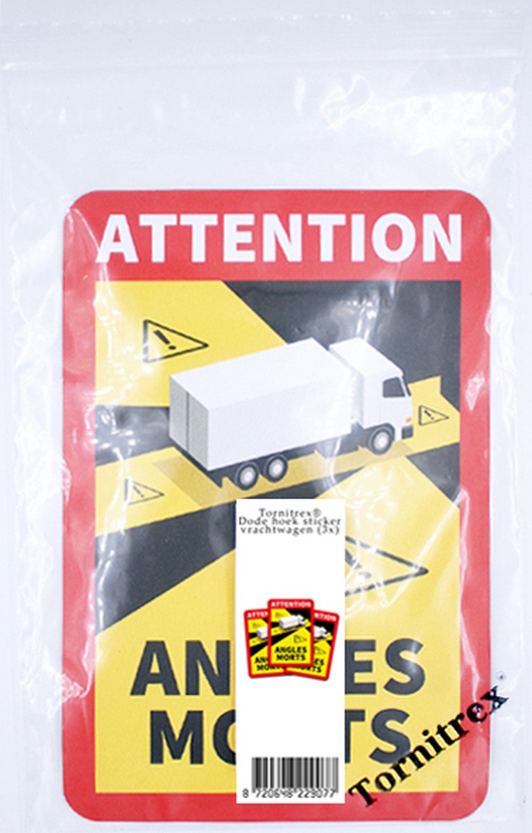 Dode hoek sticker - Frankrijk - vrachtwagen - camper (3x) | Angles ...