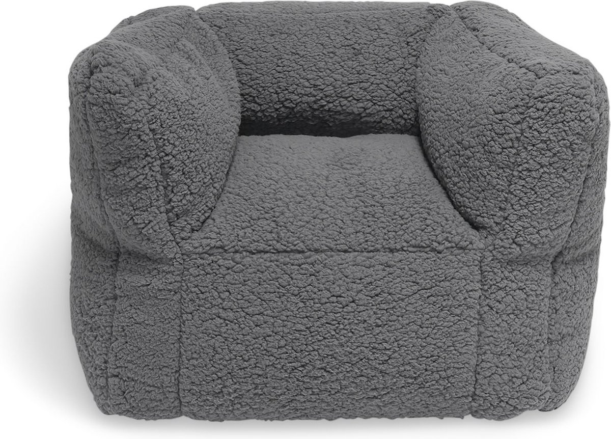 Jollein Kinderfauteuil Teddy - Storm Grey | bol.com