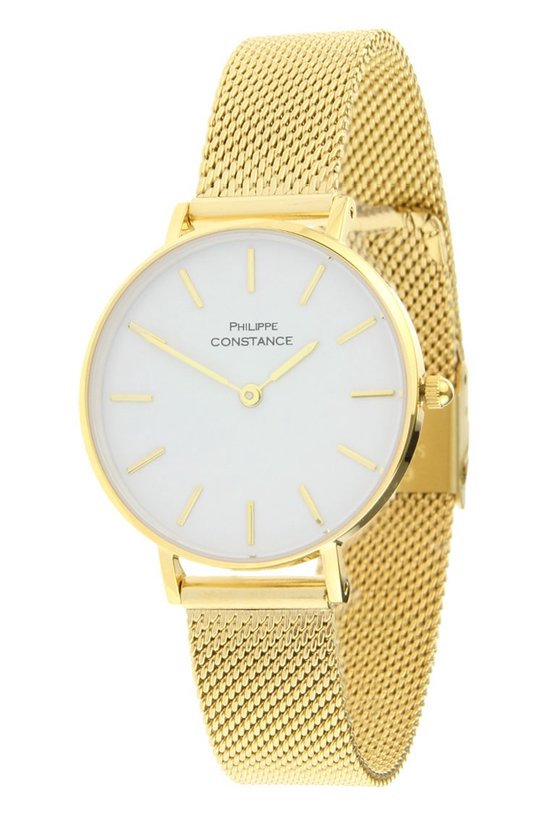 PHILIPPE CONSTANCE "FULL STAINLESS STEEL SMALL" GOUD-WIT | bol.com
