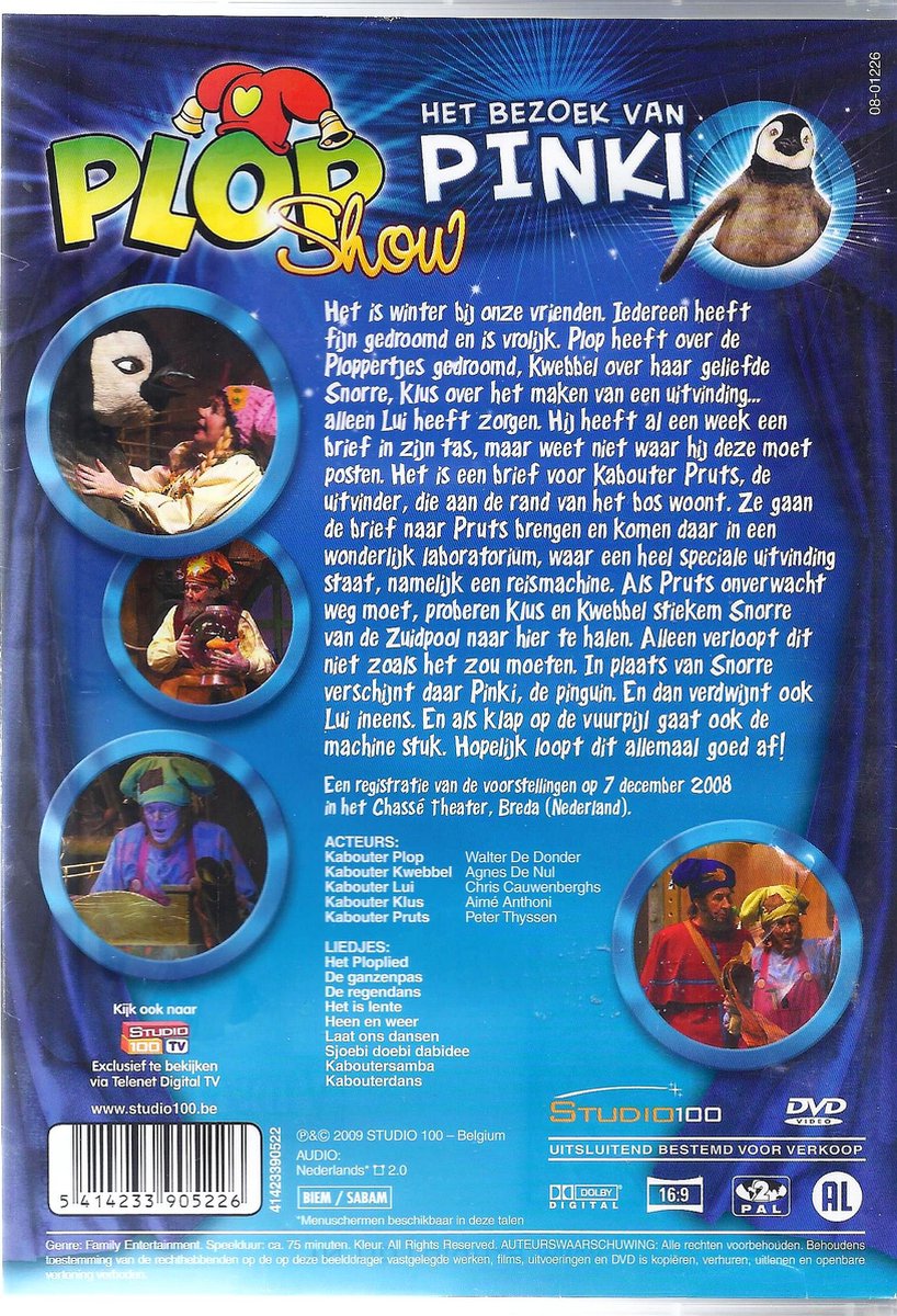 Kabouter Plop Show - Het Bezoek Van Pinki (Dvd), Aime Anthoni | Dvd's | bol