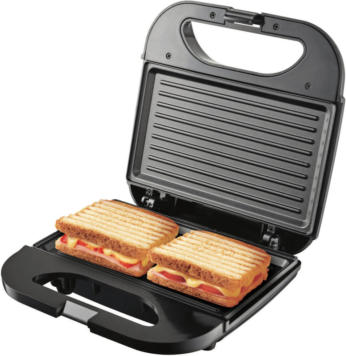 BECKHER klein Tosti Apparaat - Tosti-ijzer - met vaste anti-aanbak ...