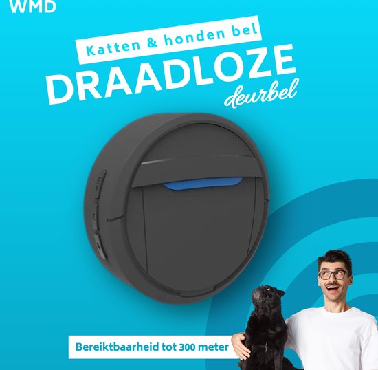 Draadloze Deurbel Voor Honden & Katten - Water en Warmtedicht - LED ...